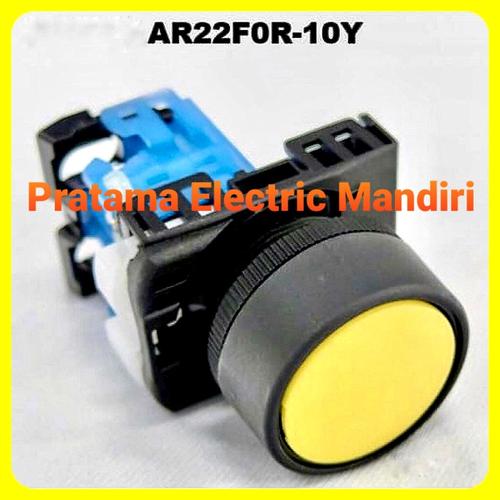 Jual Push Button AR22 FOR-10Y YELLOW Diameter 22mm FUJI ELECTRIC ...