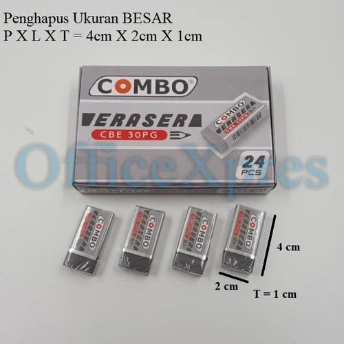 Jual Penghapus Pensil / Hapusan Besar Abu Abu / Stip / Eraser PVC Grey ...