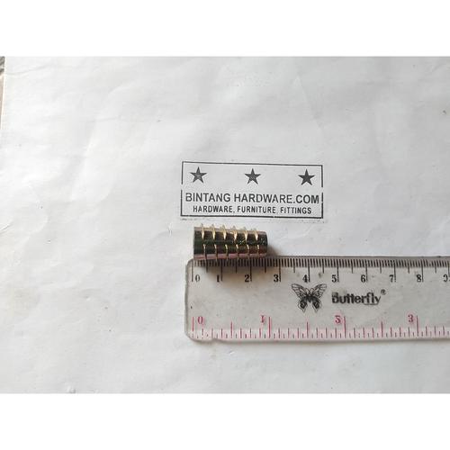 Jual Mur Nanas 8x25mm Pasangan Baut M8 Mur Tanam Diameter 8mm Panjang ...
