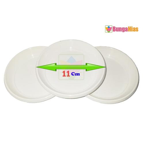Jual Tatakan Pot 11 Cm Alas Pot Bunga Tanaman Hias GBL - Putih - Kota ...