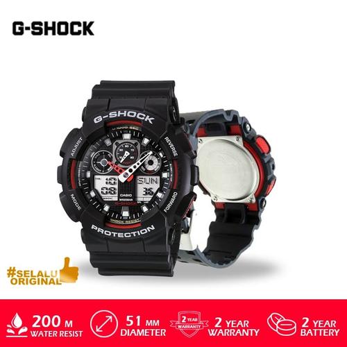 Promo Casio G-Shock GA-100-1A4DR / GA-100-1A4DR / GA100 ORIGINAL Cicil ...