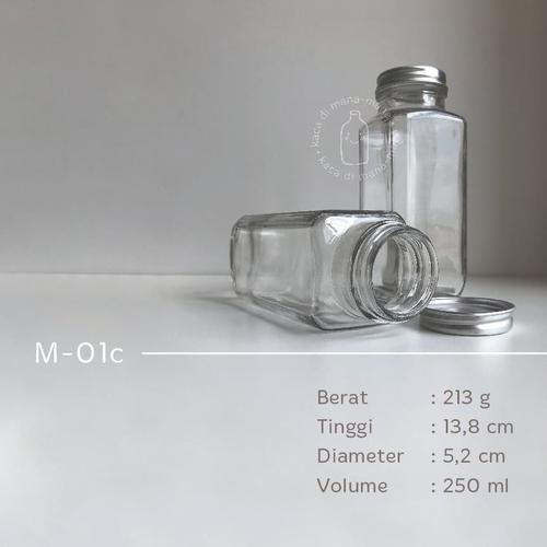 Jual Botol kaca 250ml - botol juice kopi - kotak - Kab. Tangerang ...