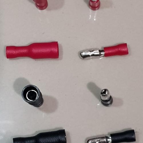Jual Female and Male insulated connector crimp bullet terminal hitam ...