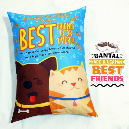 Jual Bantal Kado & Hadiah Ulang Tahun Tema BFF 30x40cm - Ready - NO PO ...