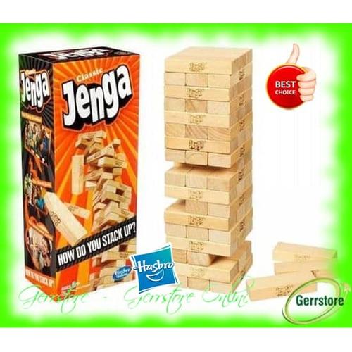 Jual JENGA | Jenga Classic Hasbro Original - Jenga Balok Block - Kota ...