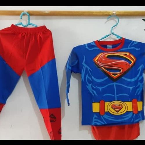 Jual baju superman / kaos superman / baju superhero karakter superman ...