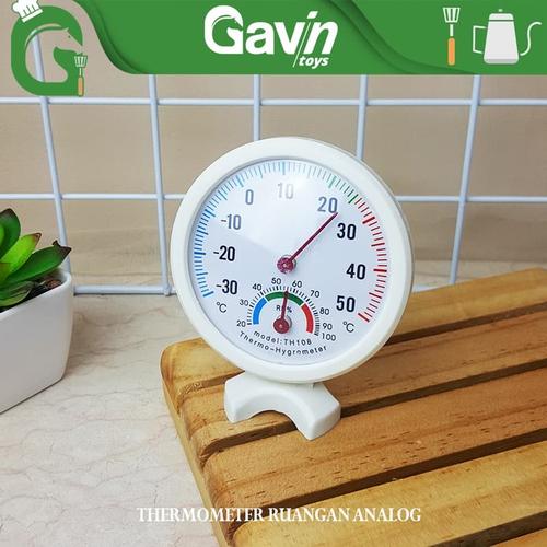 Jual Thermometer Ruangan Analog Hygrometer Termometer Suhu Humidity ...