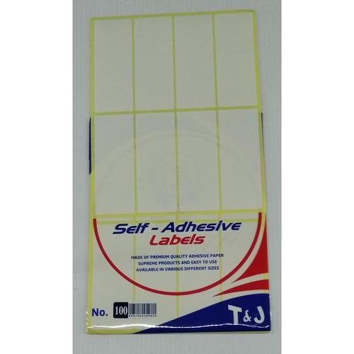 Jual Sticker Stiker Label T&J No 100 - Jakarta Timur - DVZA Maju ...