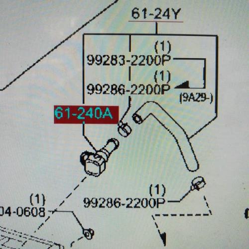 Jual Mazda Genuine Parts Pipa konektor Heater Mazda 2 D65161240 ...