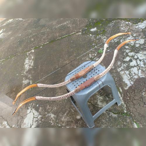 Jual Busur Horsebow Siyah Laminasi model Turkish / Mughal lapis Kulit ...