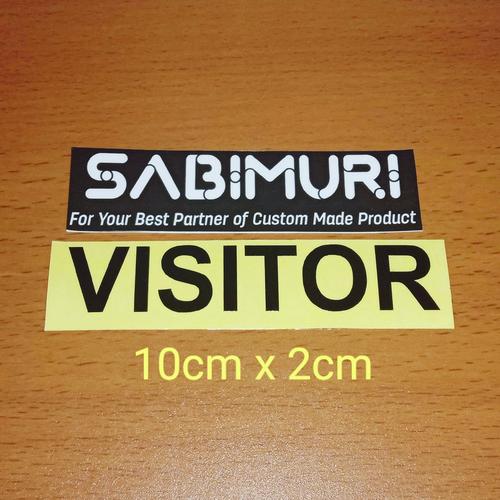 Jual Cutting Sticker Stiker Visitor Helm Helmet Safety - Kab. Bekasi ...