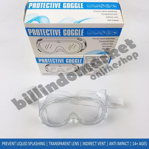 Jual Safety Goggle Kacamata Lab PREMIUM QUALITY With BOX - Kota Batam ...