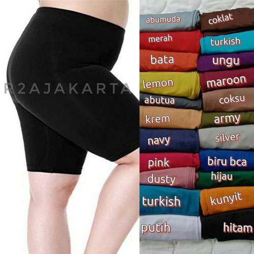 Jual SHORT PANTS SPANDEX TEBAL JUMBO XXL DAN STANDART - Hitam - Kota ...