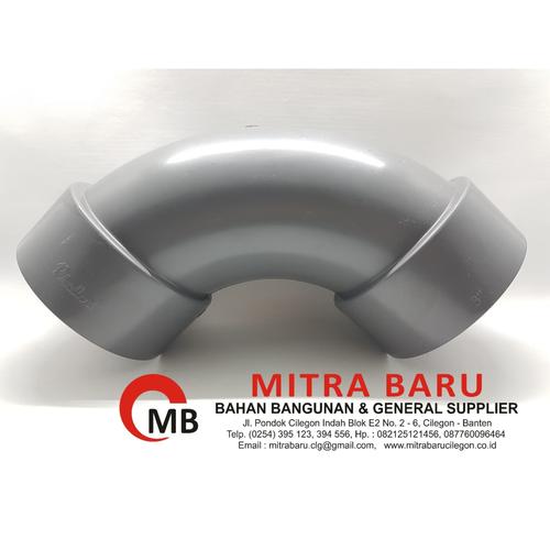 Jual SAMBUNGAN FITTING PIPA PVC PRALON 3 INCI KNIE ELBOW LARGE RADIUS ...