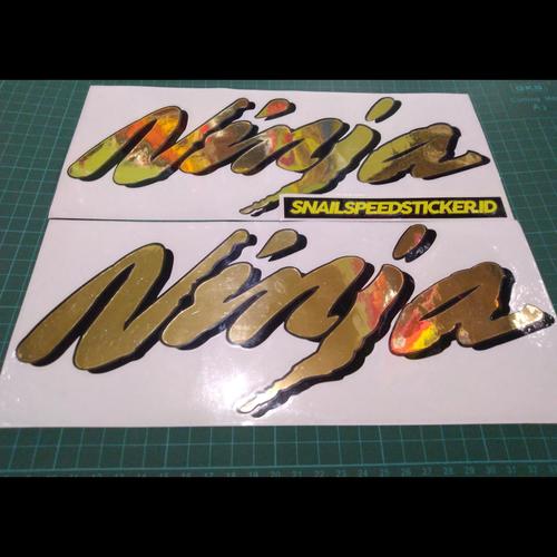 Jual sticker striping Kawasaki Ninja logo NINJA undercowl RR KRR ZX 150 ...