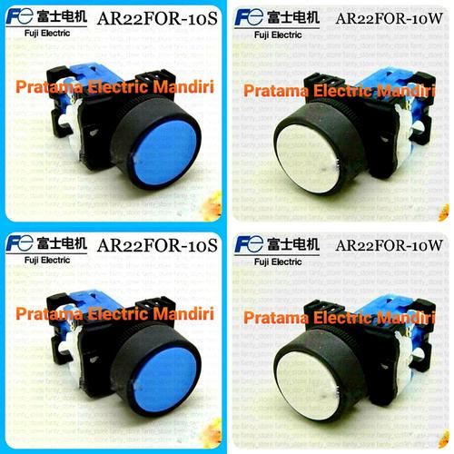 Jual FUJI ELECTRIC Push Button AR22FOR-10W WHITE AR22FOR-10S BIRU BLUE ...