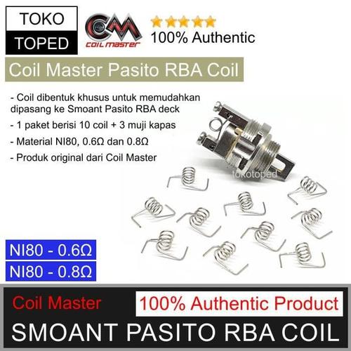 Promo Authentic Coil Master Coils for PASITO RBA | NI80 - 0.6 Ohm | DTL ...