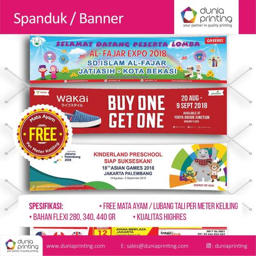 Jual spanduk banner outdoor flexi korcin 340 grm - Jakarta Barat ...