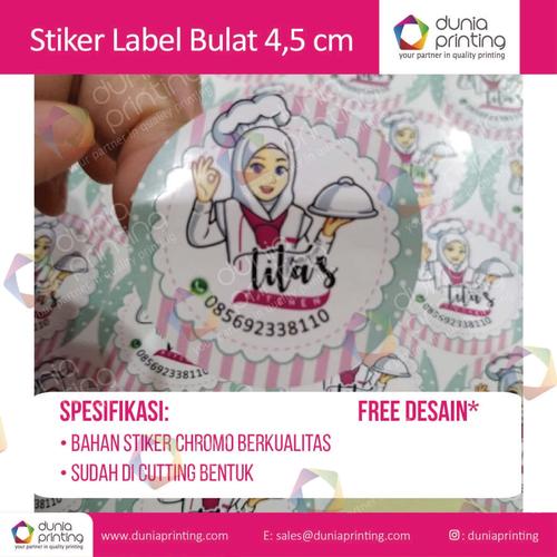 Jual Stiker label bulat ekonomis bulat 4.5 cm - Jakarta Barat ...