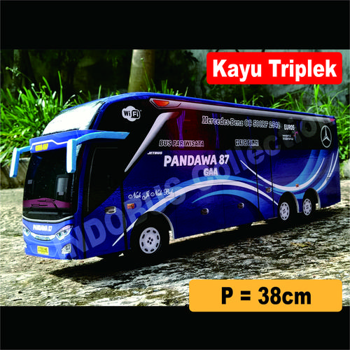 Jual INDOBUS Miniatur Bus Bis Pandawa 87 Biru JB3 Plus Tronton - Kab ...