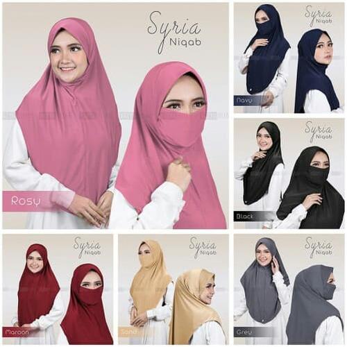 Jual Hijab Instan Malaya Niqab 2in1/Jilbab Cadar - Maroon - Kab ...