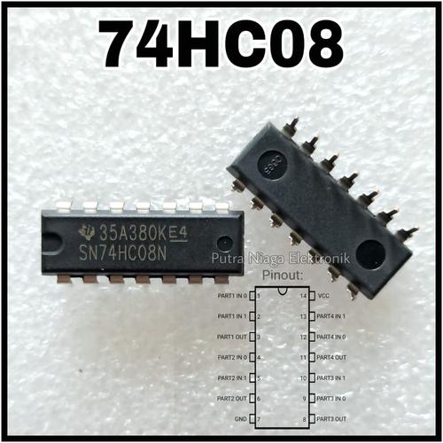Jual ic TTL 7408 74HC08 dip 14p / SN74HC08N / HD74HC08P - Kota Bandung ...