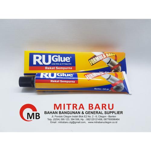 Jual lem pvc tube 50gr RUGlue / Rucika RU Glue /Lem Pipa PVC Odol ...