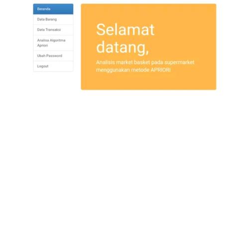 Jual aplikasi data mining metode Apriori berbasis web - Jakarta Timur ...