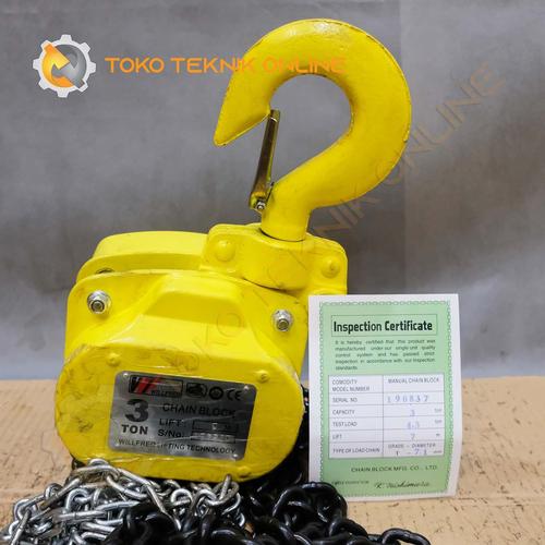 Jual CHAIN BLOCK / CHAIN HOIST / TAKEL / KATROL 3 TON, 7 M– WILLFRED ...