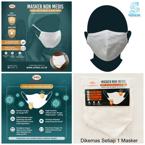 Jual Masker Sritex Masker Kain Non Medis Anti Microbial dan Anti Air ...