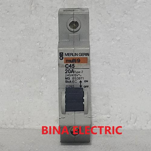 Jual MCB Multi9/Multi 9 Merlin Gerin C45 20A 1P / MCB Merlin Gerin 20A 1P - Jakarta Pusat - Bina ...
