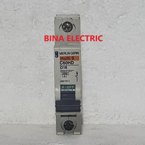 Jual MCB Multi9/Multi 9 Merlin Gerin C60HD 16A 1P / MCB Merlin Gerin 16A 1P - Jakarta Pusat ...