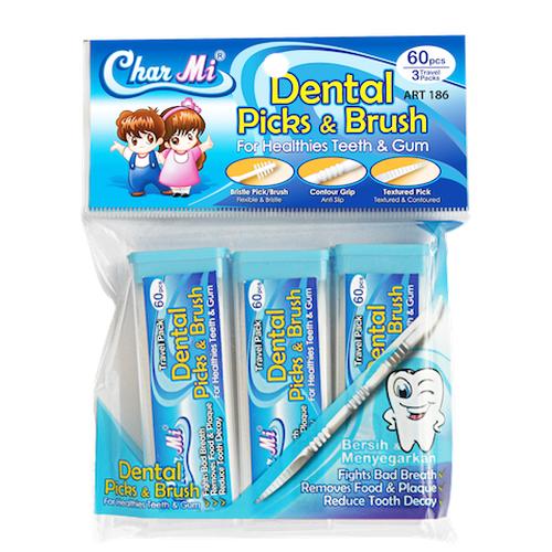 Jual pembersih gigi | dental toothpick charmi 180 pcs tusuk gigi ...