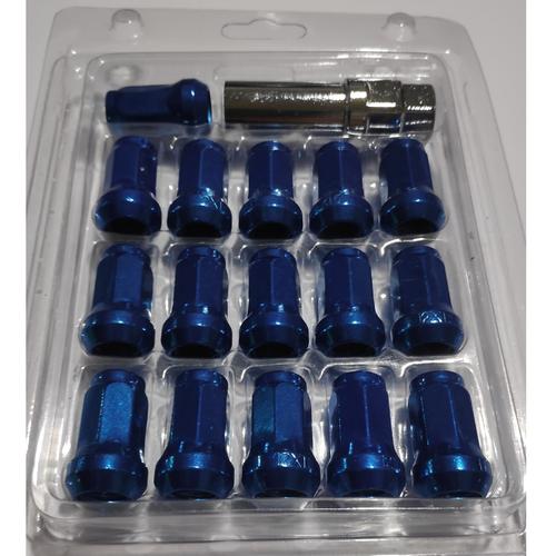 Jual 16 pcs + 1 kunci Mur Roda Max Guard M12 x 1.5 Warna biru Anti ...