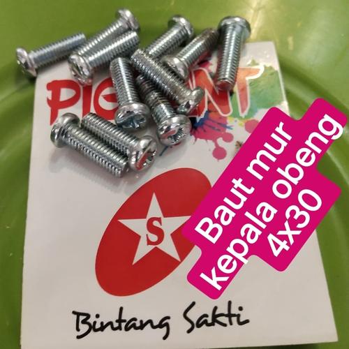 Jual baut mur kepala obeng 4x3cm - Jakarta Selatan - AJDAMA A.R | Tokopedia