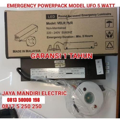 Jual EMERGENCY POWERPACK UFO LED 5 WATT / POWER PACK NICAD BATTERY 5W ...