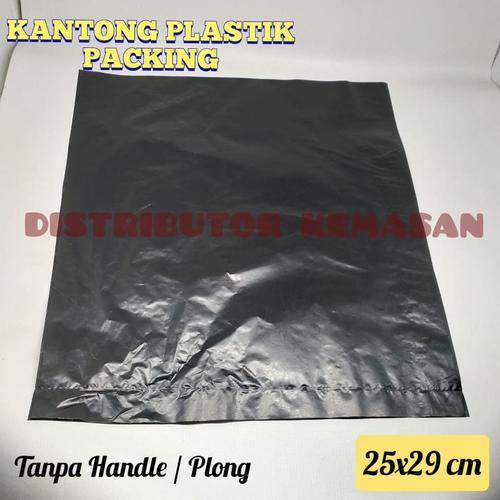 Jual PACKING 25×29 CM HITAM PLASTIK KRESEK KANTONG PACKING HITAM TEBAL ...