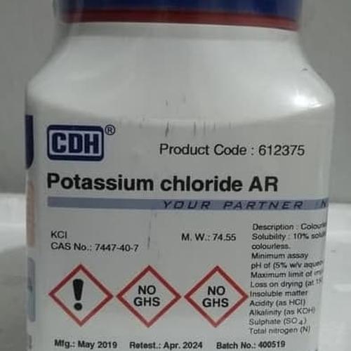 Jual Kalium Klorida / KCl of IP, BP, Ph. Eur. 500 gr - Kota Tangerang ...