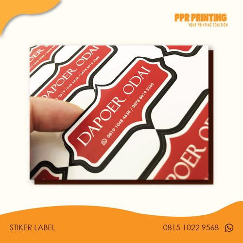 Jual Stiker Label (Bahan Stiker Vinyl / Transparan) - Vinyl Glossy ...