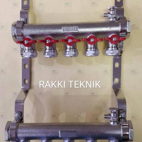 Jual Manifold Distribusi / Header Pipa Air Panas & Air Dingin 5 Cabang ...