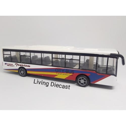 Jual Diecast / miniatur bus - Metro transport (White color) - Jakarta ...
