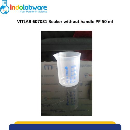 Jual VITLAB 607081 Beaker without handle PP 50 ml|Beker Plastik - Kab ...