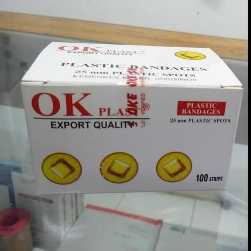 Jual ok plas/plester anti air/plester infus bulat/plester transparan ...