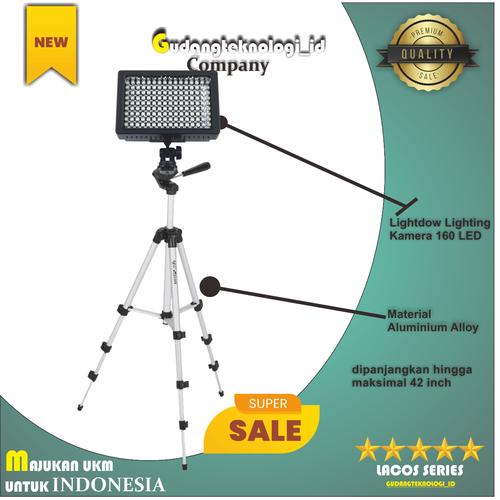 Jual Paket lighting 160 Led praktis untuk studio foto atau video - Kota ...
