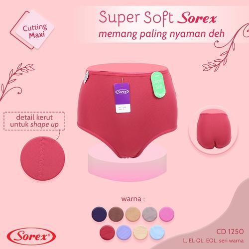 Jual Grosir Celana Dalam CD Wanita SuperSoft Big Size Sorex 1250 - L - Jakarta Barat - Pusat Bra ...
