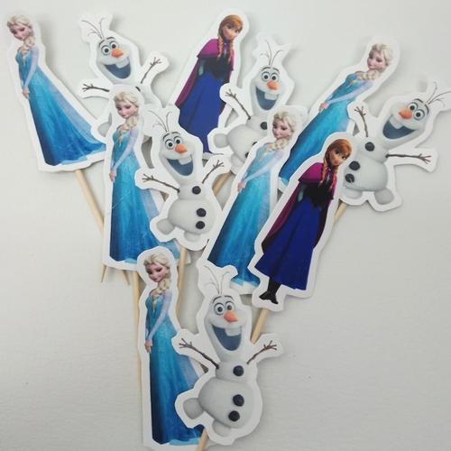 Jual cupcake topper frozen / cupcake topper custom frozen - Kota ...
