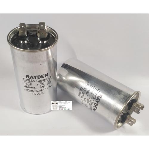 Jual Kapasitor AC/Air Conditioner 1,5 PK/ CAPACITOR 35uF 450VaC 50Hz ...