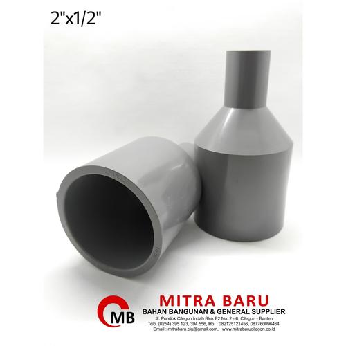 Jual Rucika Vlok Sock PVC 2" x 1/2" AW / Reducing Socket / Reducer ...