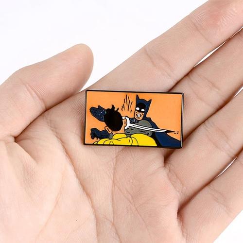 Jual BATMAN SLAP Retro Batman Slapping Robin Meme Enamel Pin - Kota ...