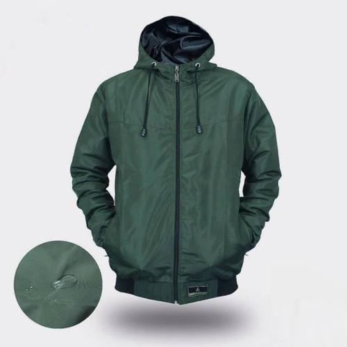 Jual JAKET ORIGINAL JAKET HITAM POLOS WATERPROOF / JAKET WINDBREAKER ...